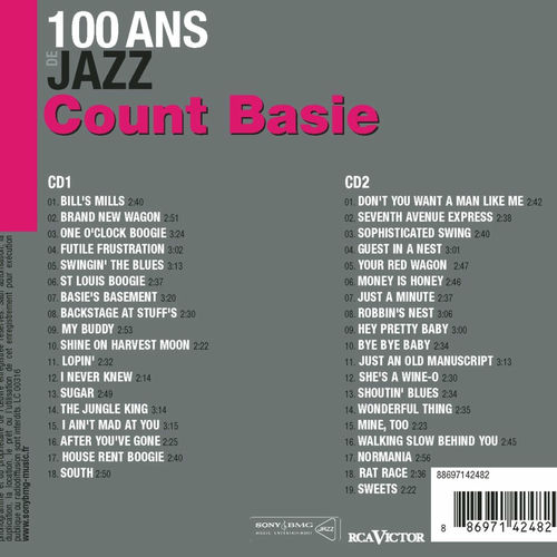 Count Basie - 100 ans de jazz : chansons et paroles | Deezer